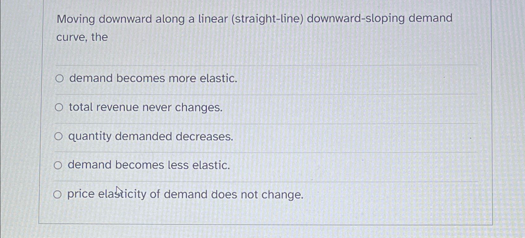 Solved Moving downward along a linear (straight-line) | Chegg.com