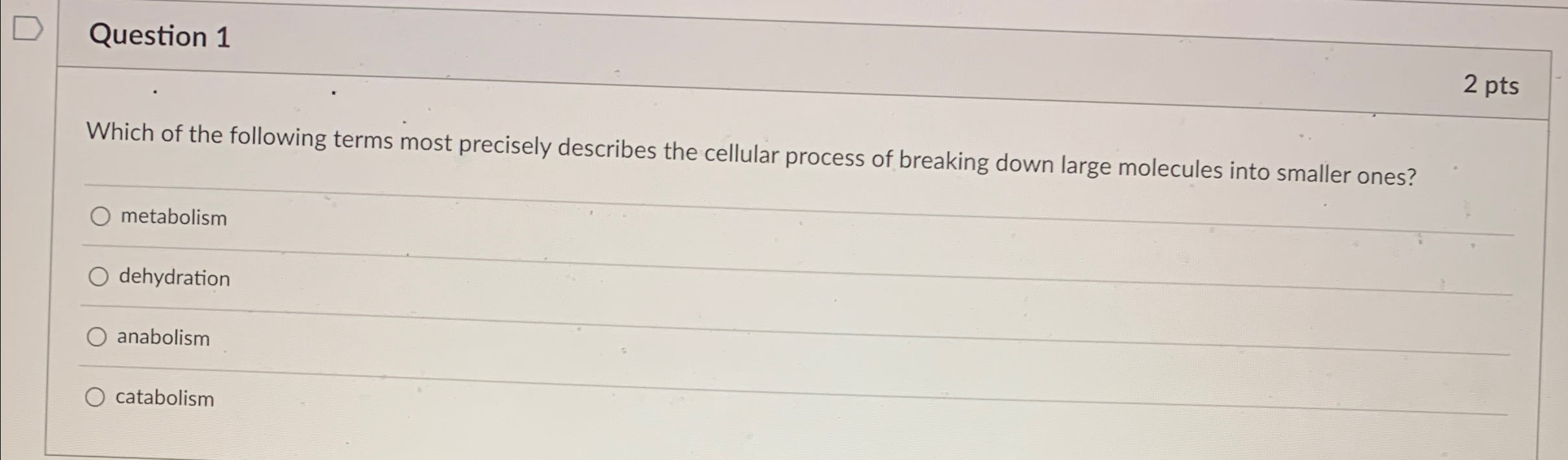 Solved Question 12 ﻿ptsWhich of the following terms most | Chegg.com