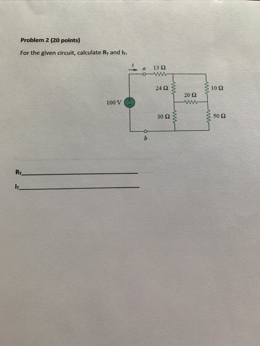 Solved Problem 1 (20 points) Using the method of mesh | Chegg.com