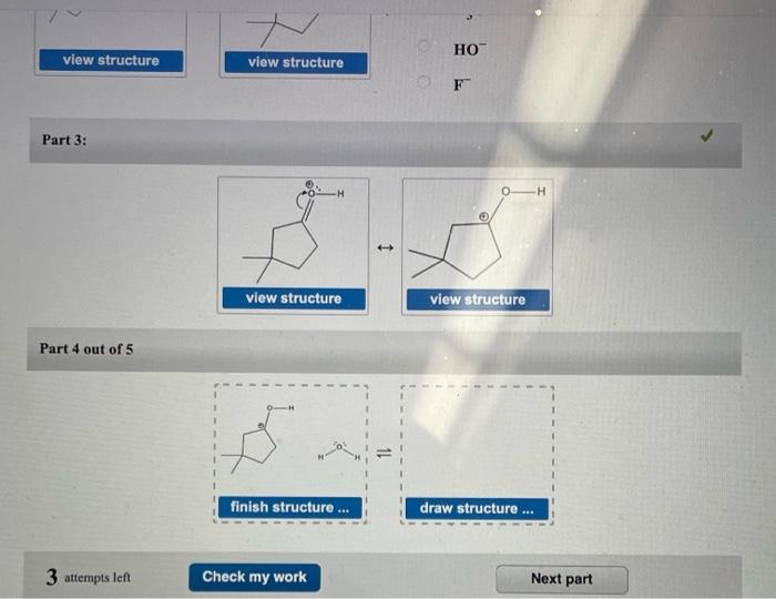 Solved Be sure to answer all parts. Part 1: Predict the | Chegg.com