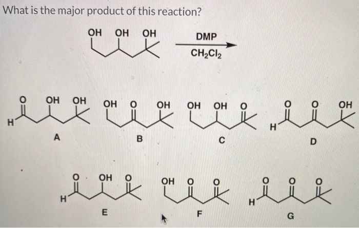 Solved What is the major product of this reaction? ОН ОНОН | Chegg.com