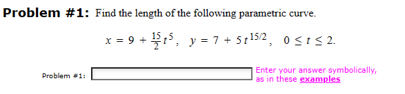 Problem # 1: Find the length of the following | Chegg.com