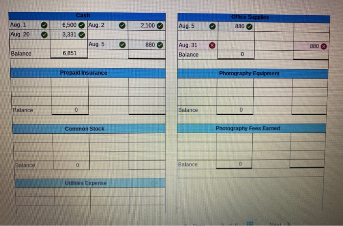 Solved Exercise 2-8 Preparing T-accounts (ledger) and a | Chegg.com