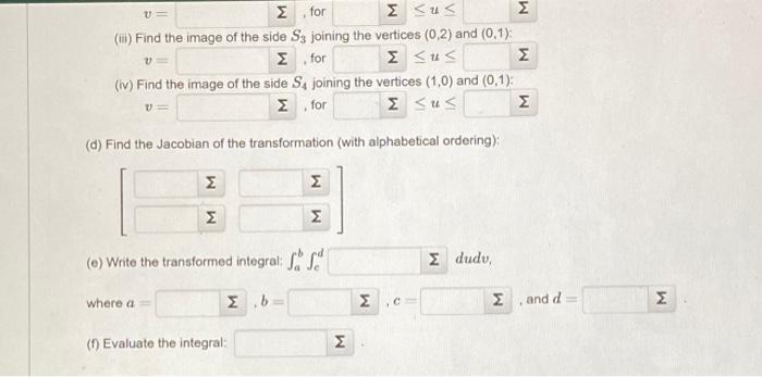 Solved Hw23-change-of-variables: Problem 6 Problem Value: 1 | Chegg.com