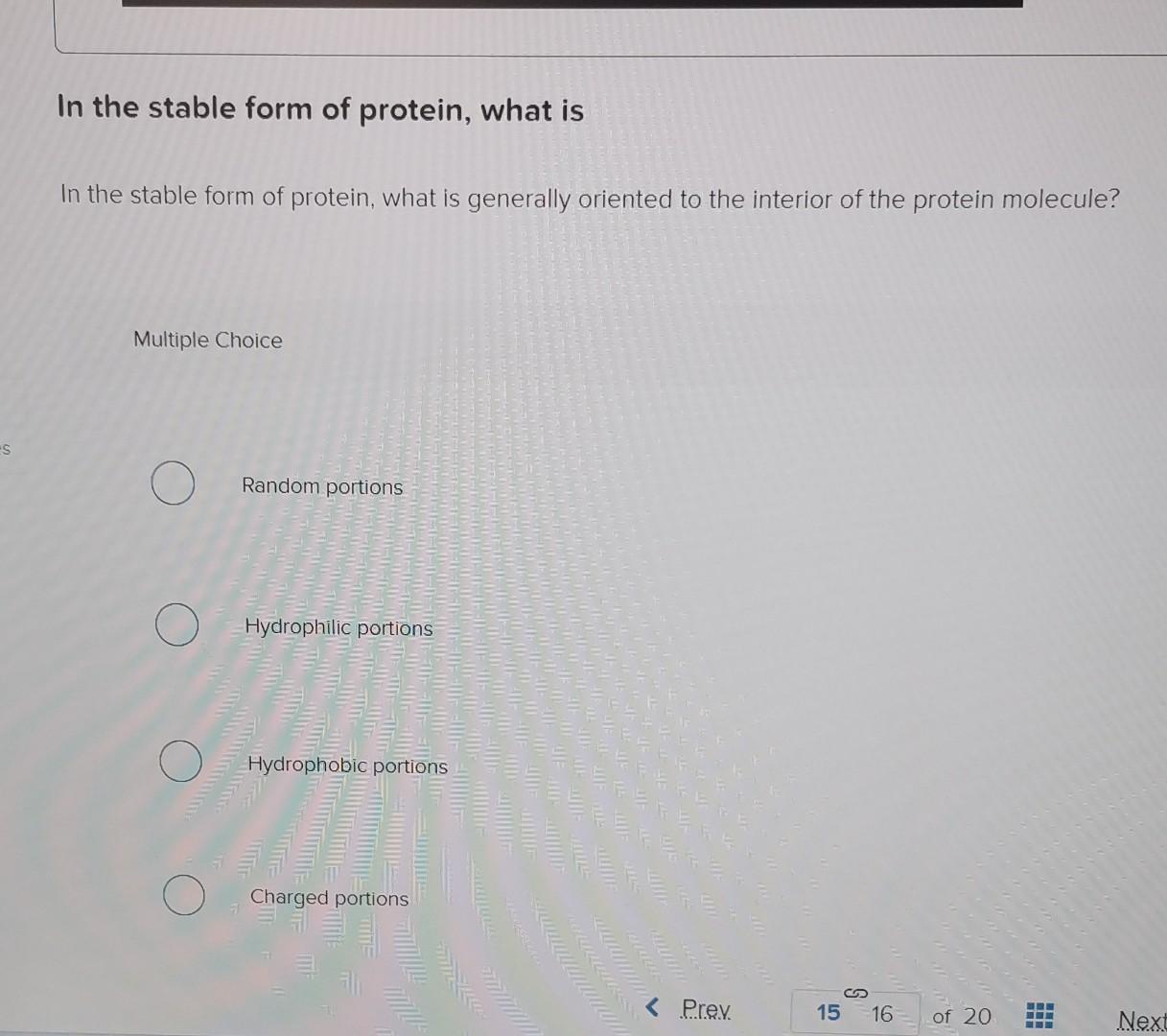 Solved Required information Animation: Protein Denaturation | Chegg.com