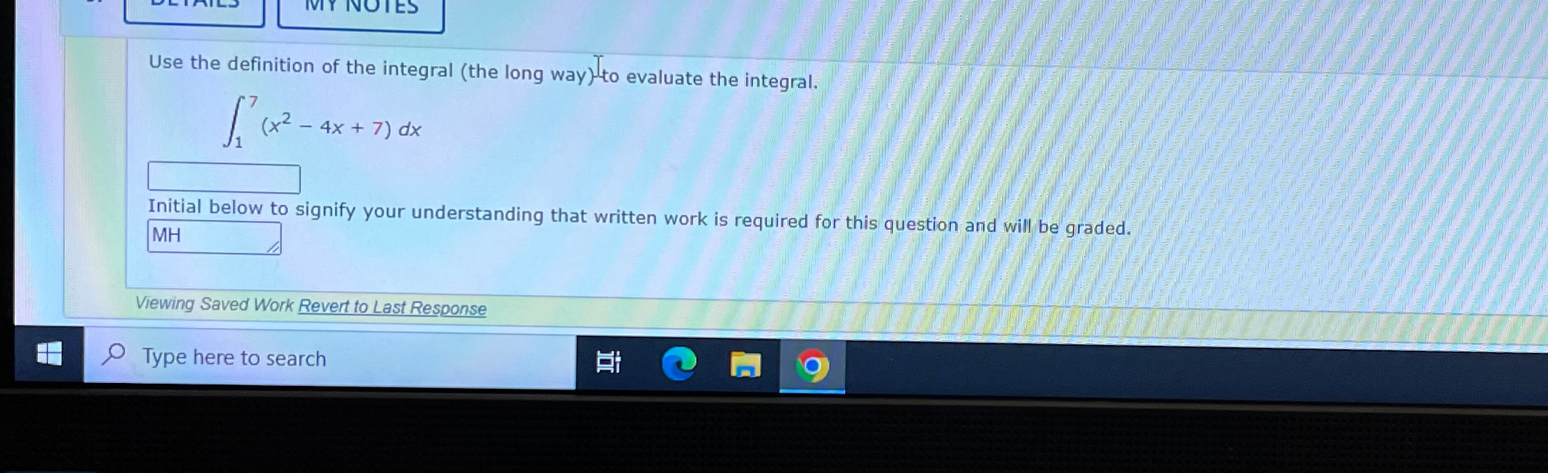 Solved Use the definition of the integral (the long way) ﻿to | Chegg.com