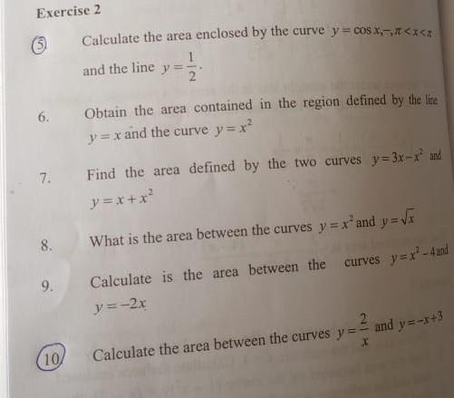 Solved (5. Calculate the area enclosed by the curve | Chegg.com
