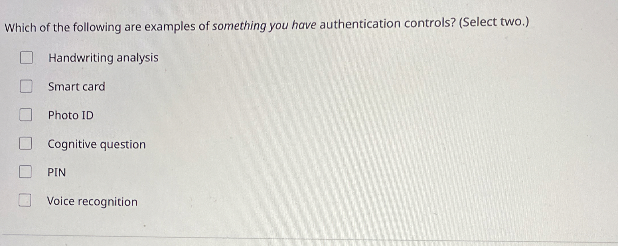 Solved Which of the following are examples of something you | Chegg.com