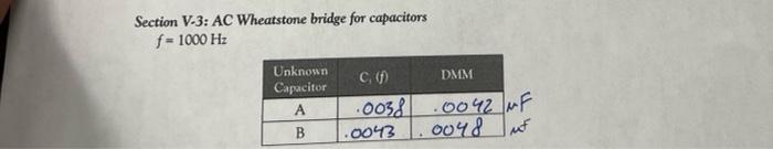 Solved Tabulate the data from V-3 including the following: | Chegg.com