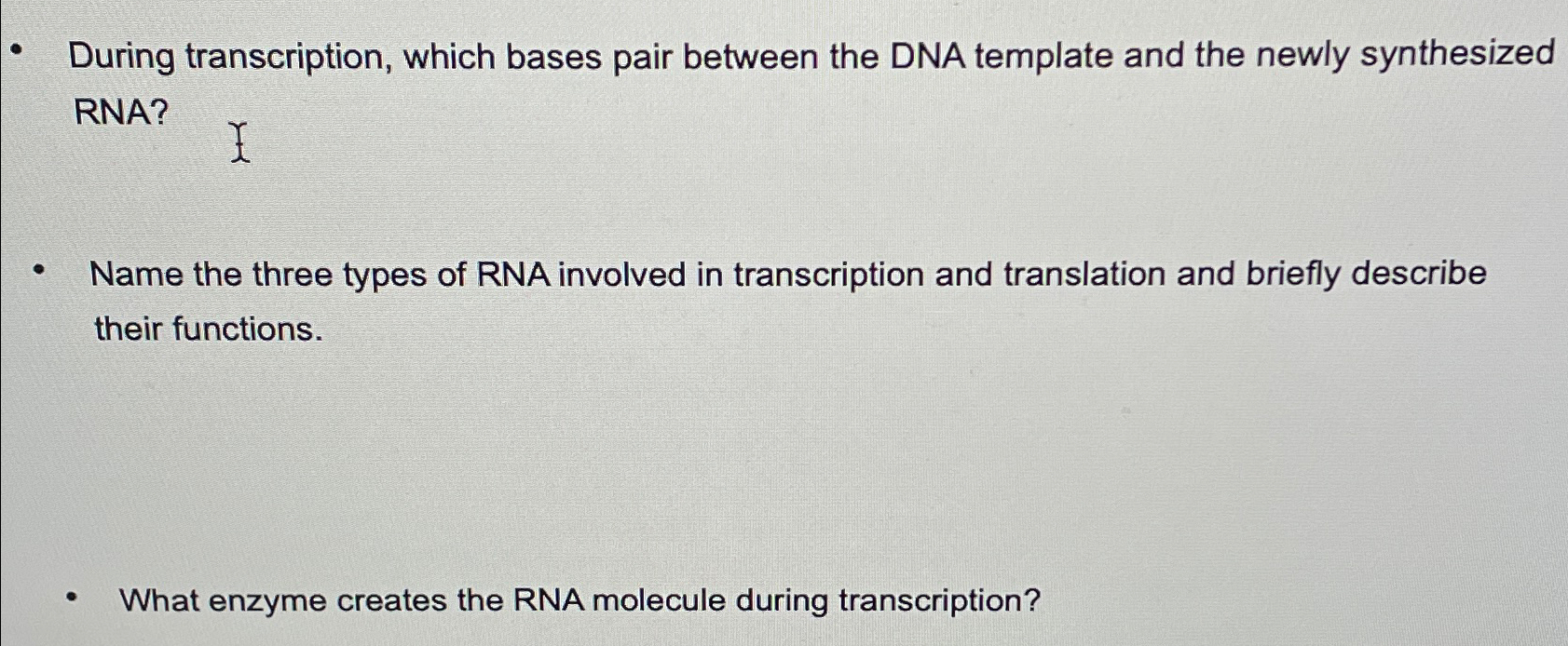 Solved During transcription, which bases pair between the | Chegg.com