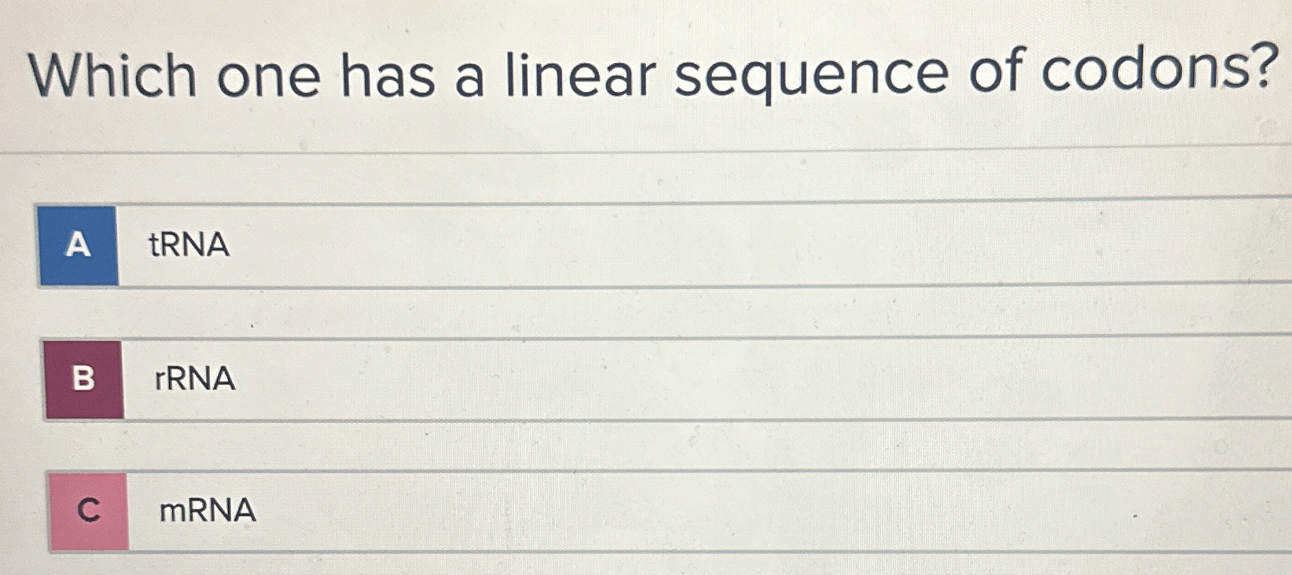 Solved Which One Has A Linear Sequence Of