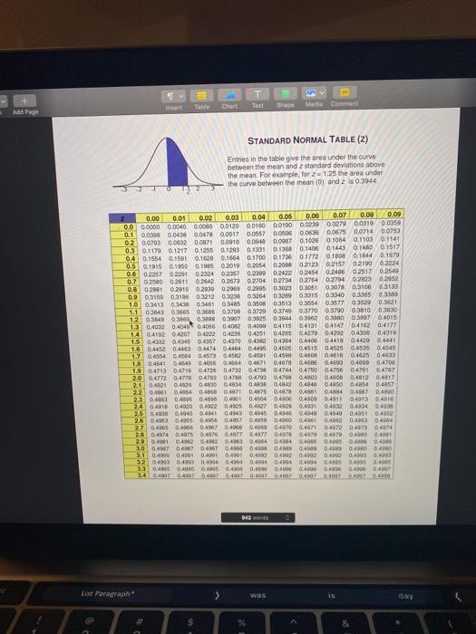 Solved T Text Insert Table Chart Shape Media Comment 6. | Chegg.com