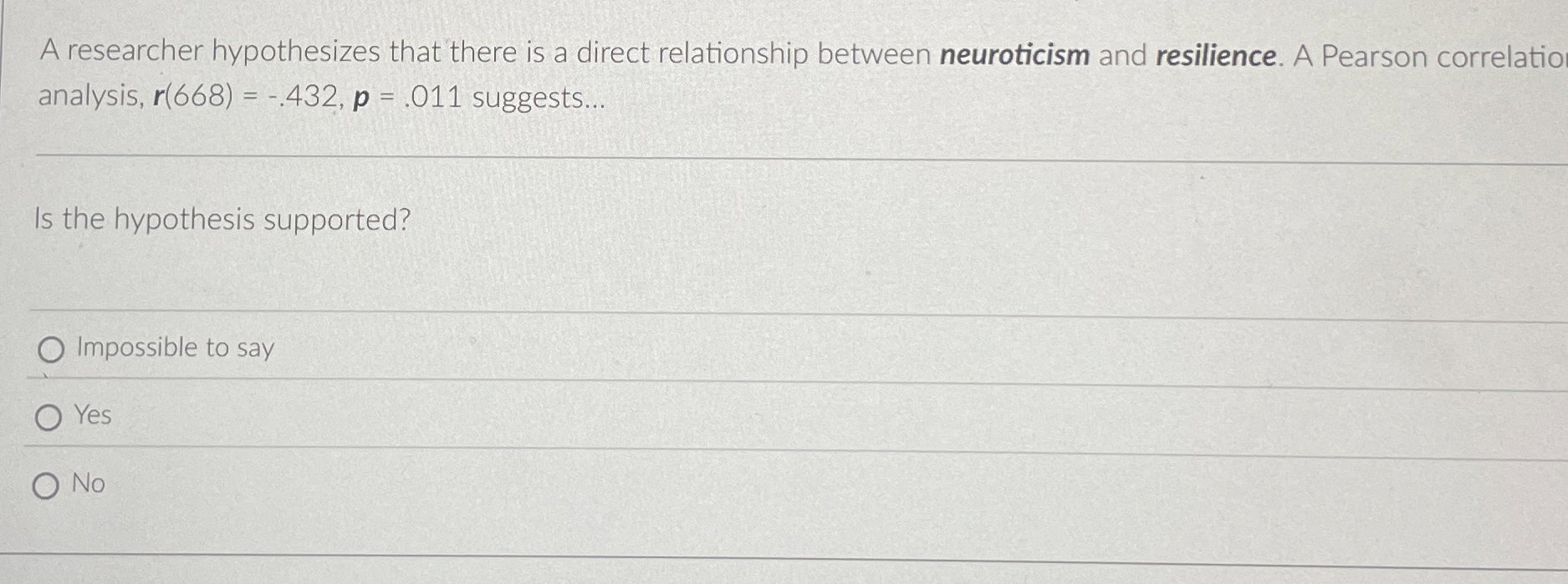 Solved A researcher hypothesizes that there is a direct | Chegg.com