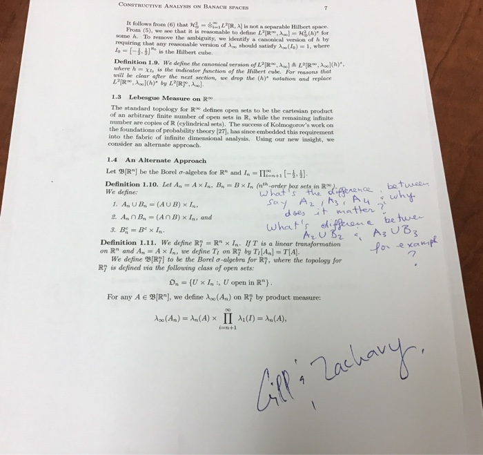 Solved CONSTRUCTIVE ANALYSIS ON BANACH SPACES It follows | Chegg.com