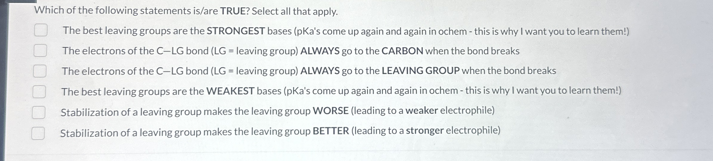 Solved Which of the following statements is/are TRUE? Select | Chegg.com