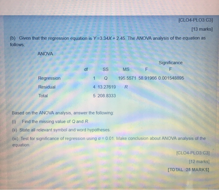 Solved [CLO4-PLO3:03] [13 marks) (b) Given that the | Chegg.com