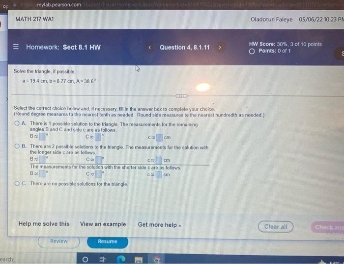 Solved Or mylab.pearson.com and | Chegg.com