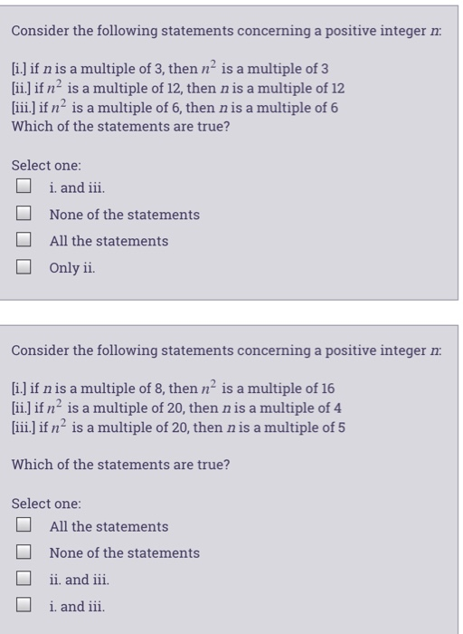 Solved Consider the following statements concerning a | Chegg.com