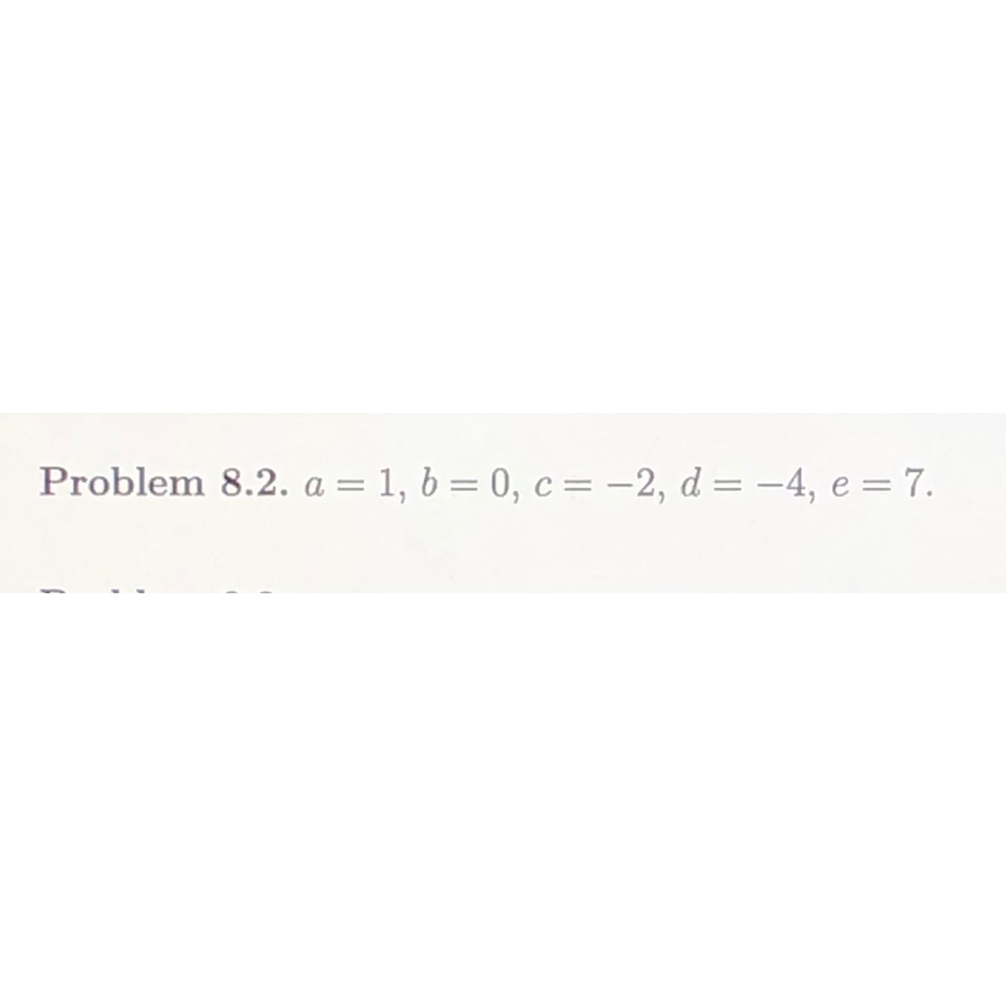 Solved Problem 8 2 ﻿determine All Unknown Coefficients For