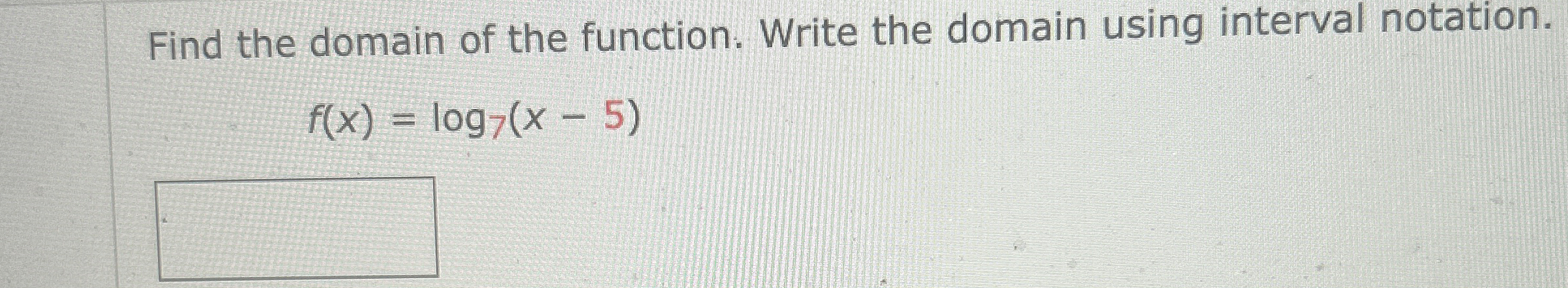Solved Find the domain of the function. Write the domain | Chegg.com