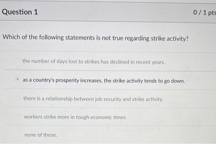 Solved Which of the following statements is not true | Chegg.com