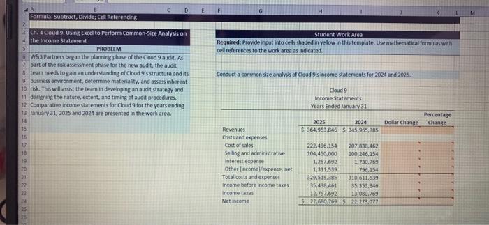 Solved required: provide input into cells shaded and yellow | Chegg.com