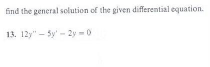 Solved find the general solution of the given differential | Chegg.com