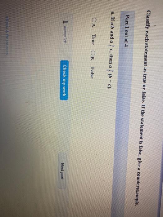 Solved Classify each statement as true or false. If the | Chegg.com