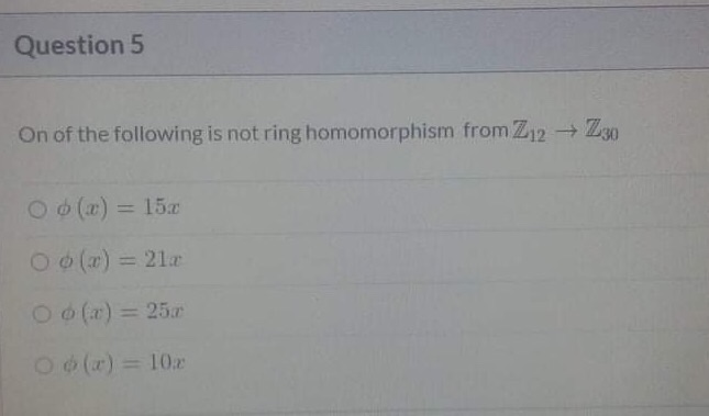 Solved Question 4 Consider The Ring Then This Ring