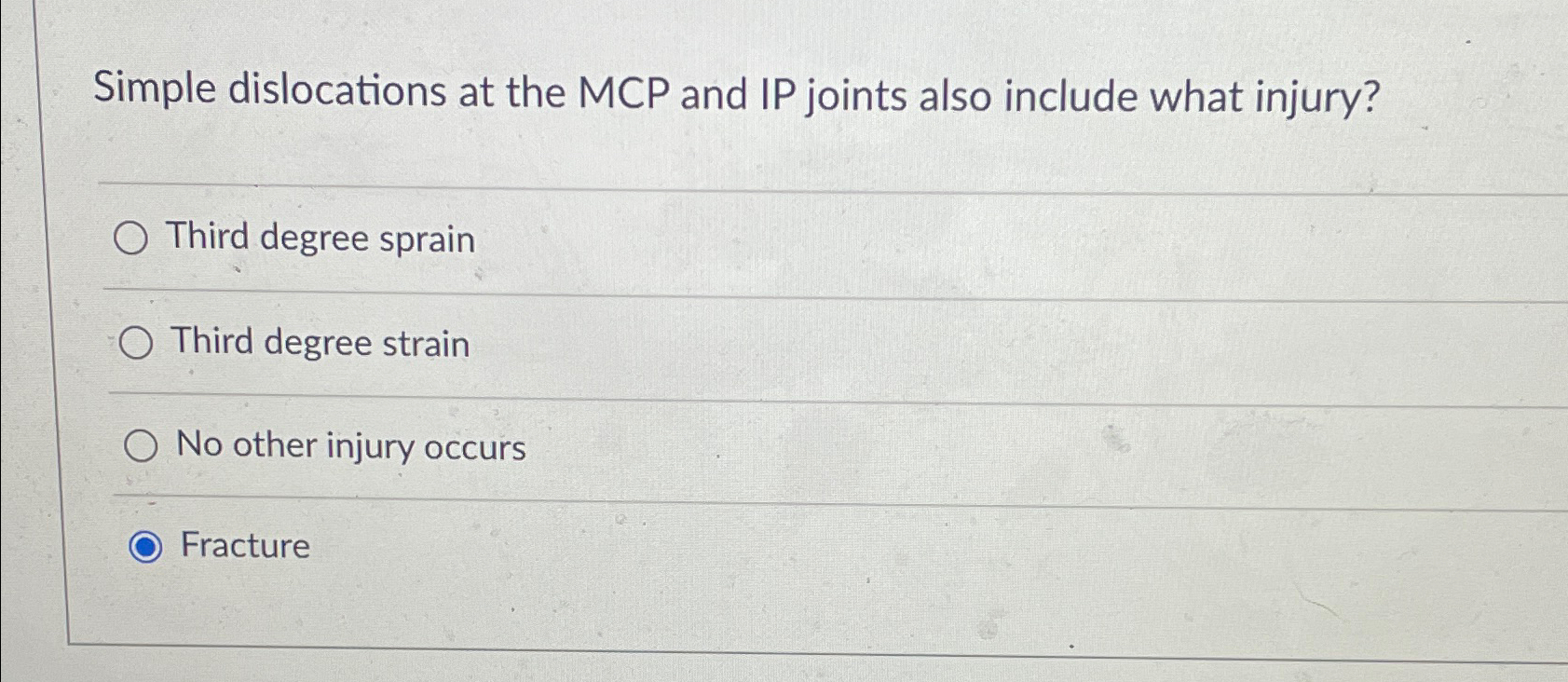 Solved Simple dislocations at the MCP and IP joints also | Chegg.com