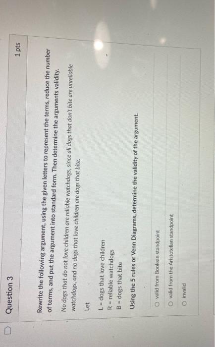 Solved Rewrite the following argument, using the given | Chegg.com