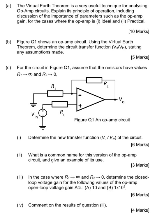 Solved (a) The Virtual Earth Theorem is a very useful | Chegg.com
