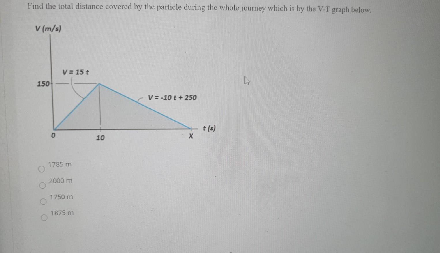 Solved Find the total distance covered by the particle | Chegg.com