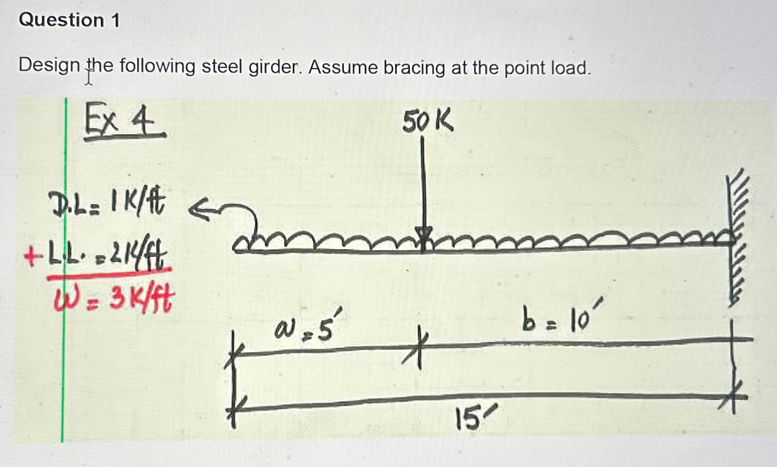 Solved Question 1Design the following steel girder. Assume | Chegg.com