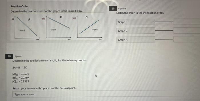 Solved Reaction Order Determine the reaction order for the | Chegg.com