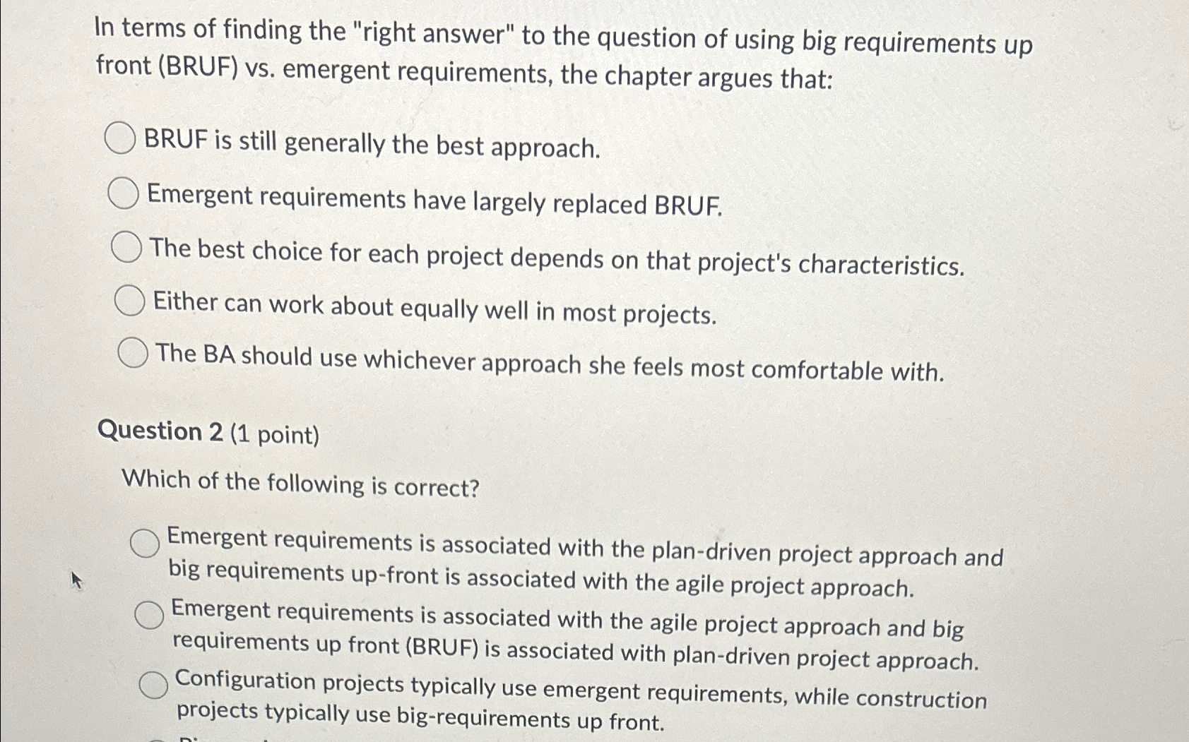 Solved In terms of finding the "right answer" to the | Chegg.com