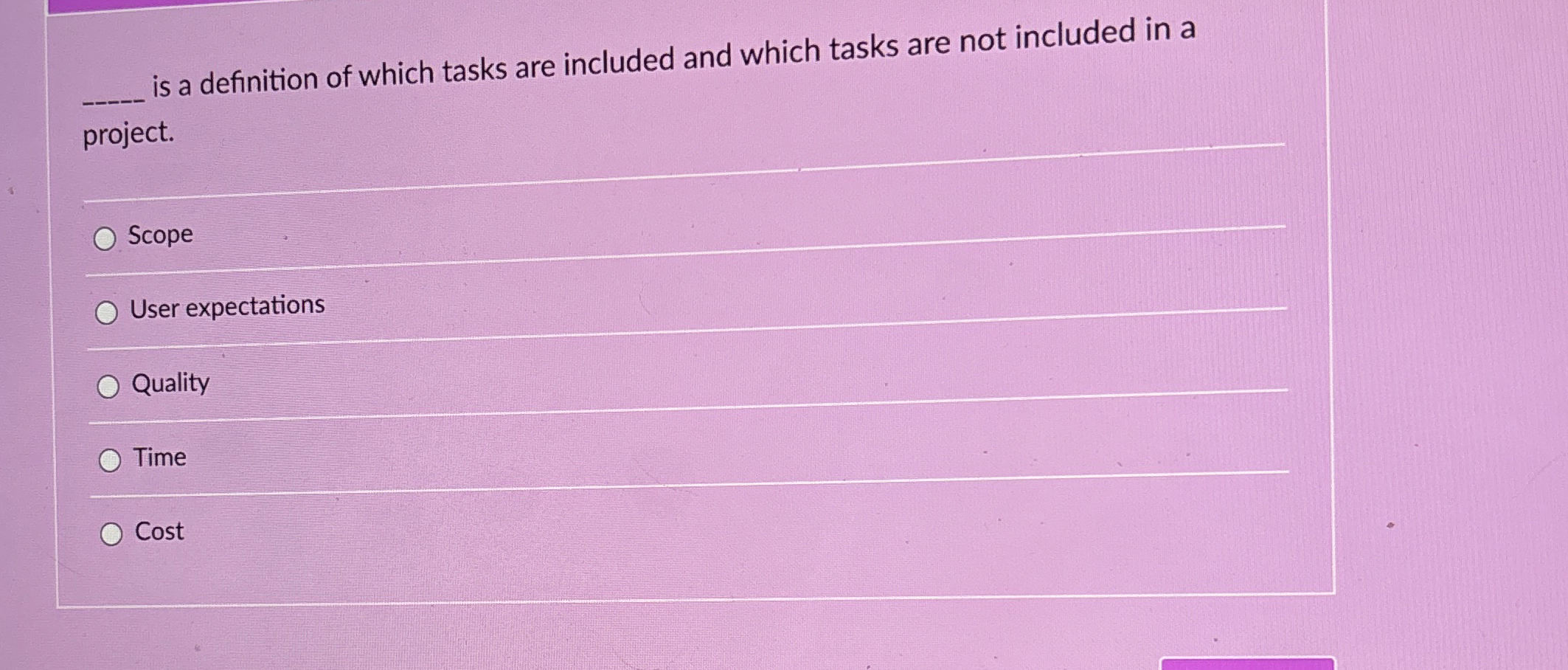 Solved q, ﻿is a definition of which tasks are included and | Chegg.com