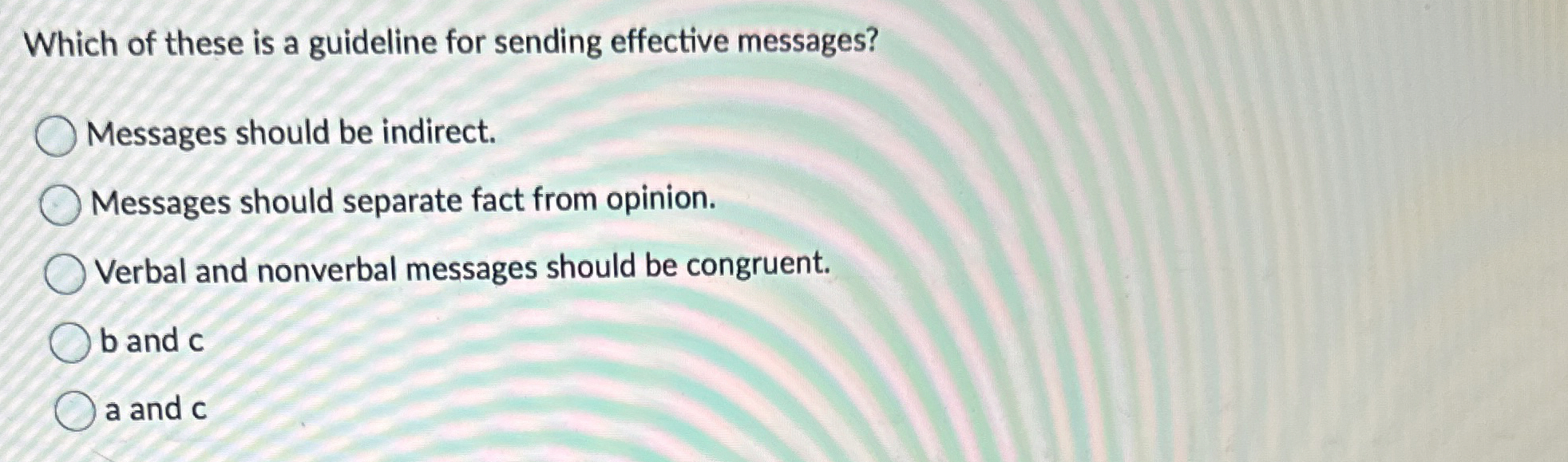 Solved Which of these is a guideline for sending effective | Chegg.com