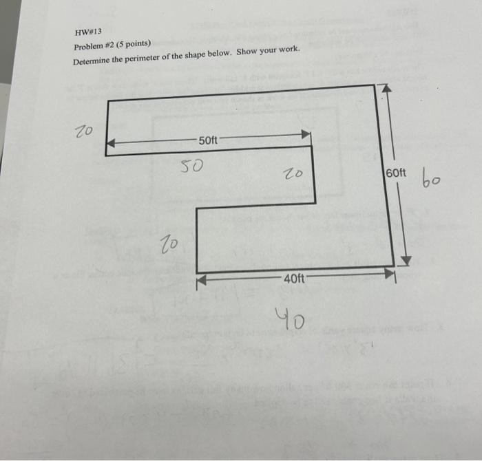 Solved Problem *2 (5 points) Determine the perimeter of the | Chegg.com