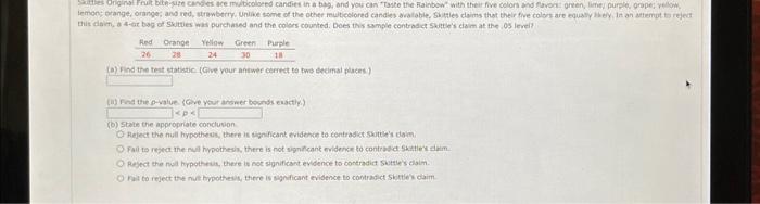 Solved (a) find the test statistic (Give vour antwer cerrect | Chegg.com