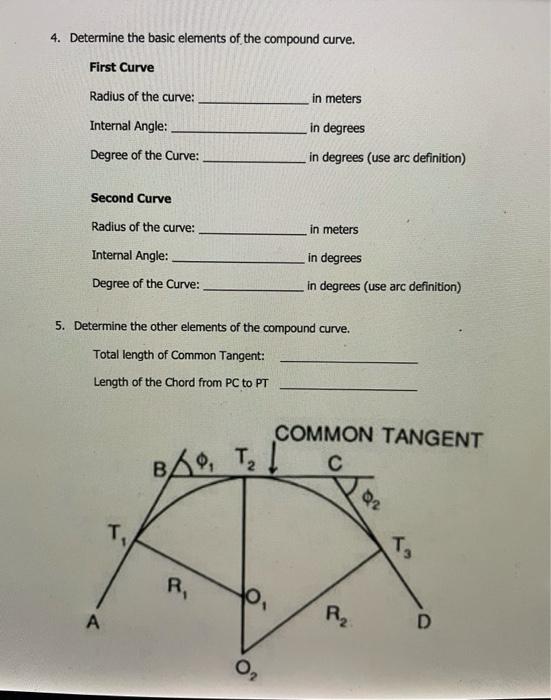 Solved Field Work 10 - Compound Reverse and Vertical Curve | Chegg.com
