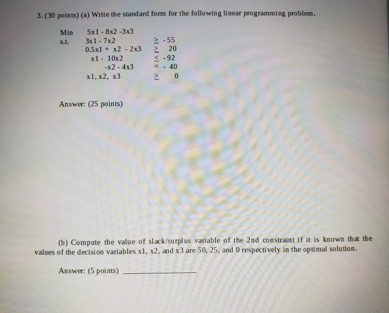 Solved -2- 2. The values of 2 variables X and Y are given | Chegg.com