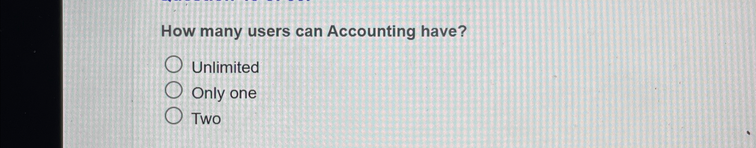 Solved How many users can Accounting have?UnlimitedOnly | Chegg.com