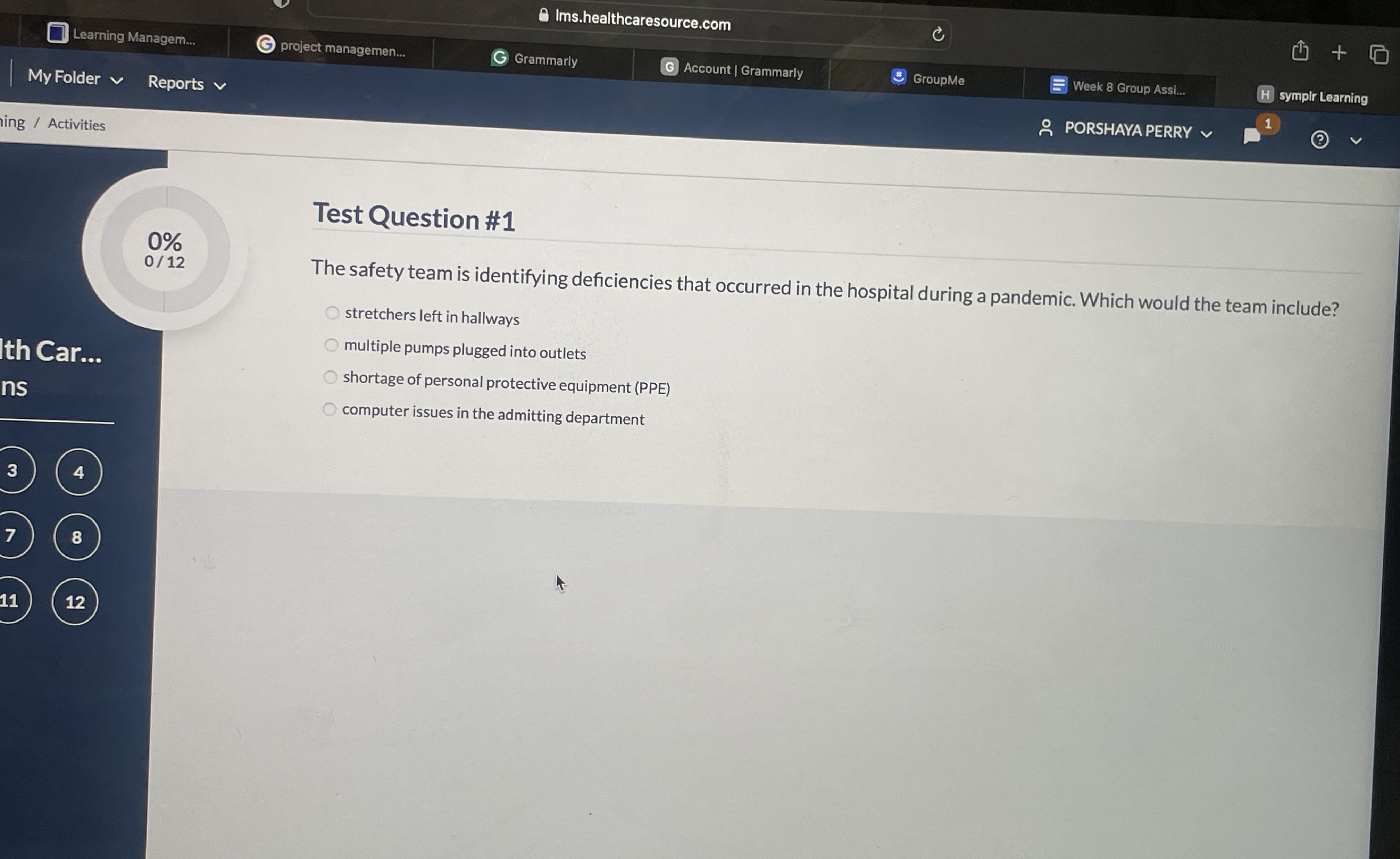 Solved Ims.healthcaresource.comLearning Managem...project | Chegg.com