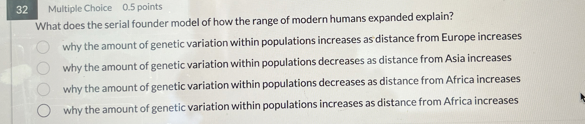 Solved 32 ﻿Multiple Choice 0.5 ﻿pointsWhat does the serial | Chegg.com