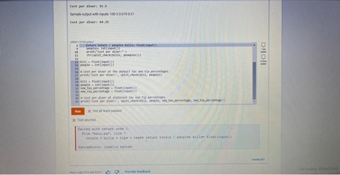 Solved Please advise what is wrong with this code, and | Chegg.com