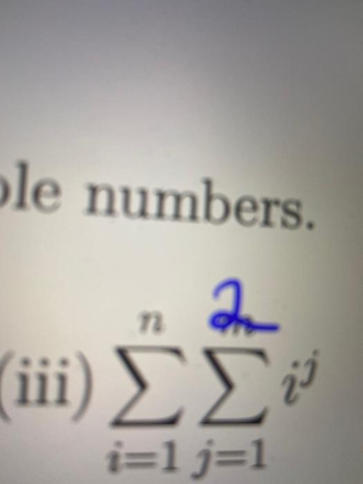 Solved ole numbers. 2 (ii) >> 1-15-1 | Chegg.com