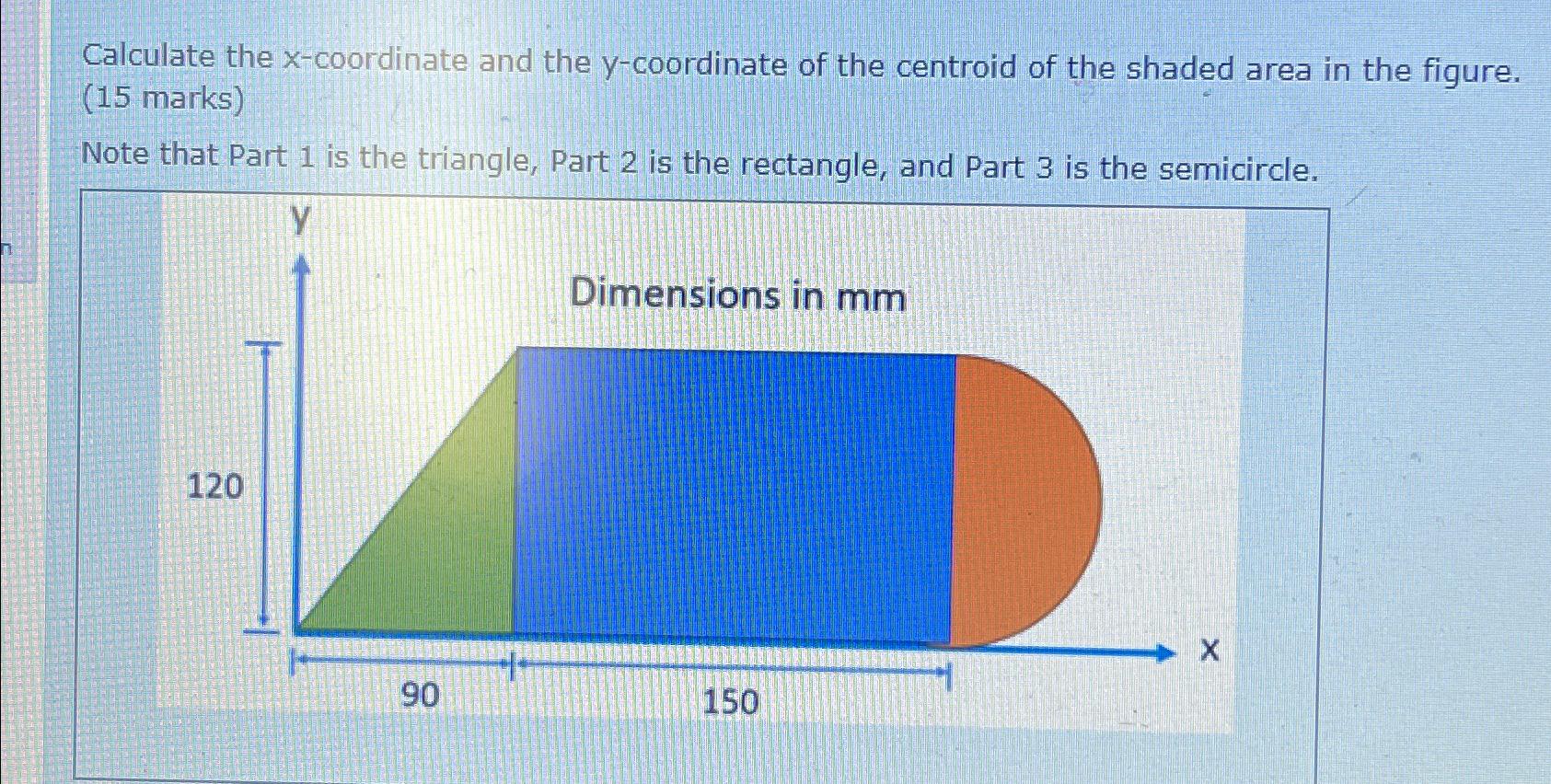 Solved Calculate the x-coordinate and the y-coordinate of | Chegg.com