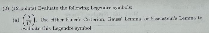 Solved (2) (12 points) Evaluate the following Legendre | Chegg.com Solved (2) (12 points) Evaluate the following Legendre | Chegg.com