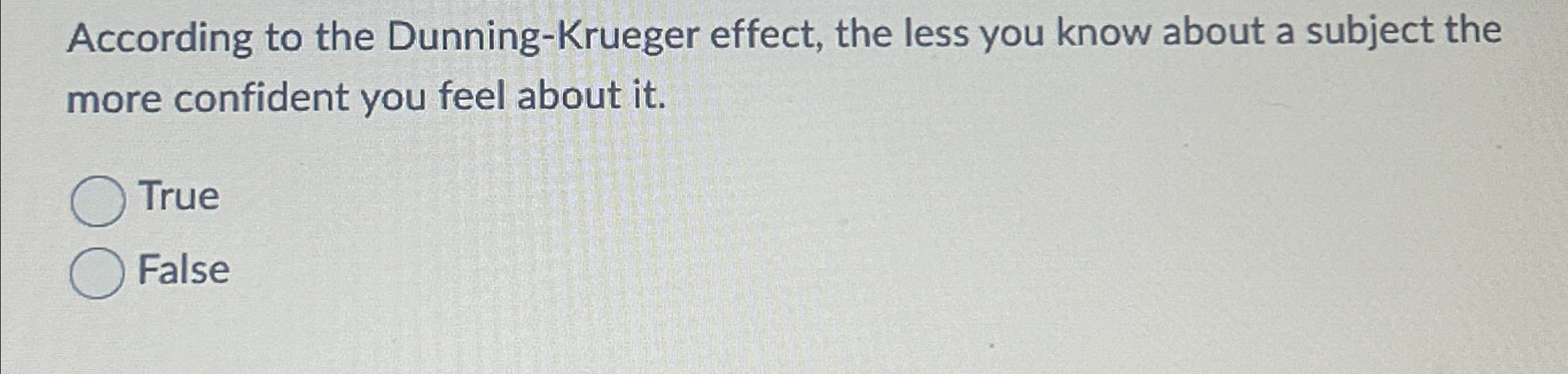 Solved According to the Dunning-Krueger effect, the less you | Chegg.com